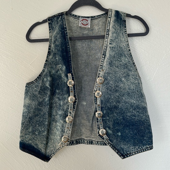 Razzle Dazzle | Jackets & Coats | Vintage Denim Vest | Poshmark